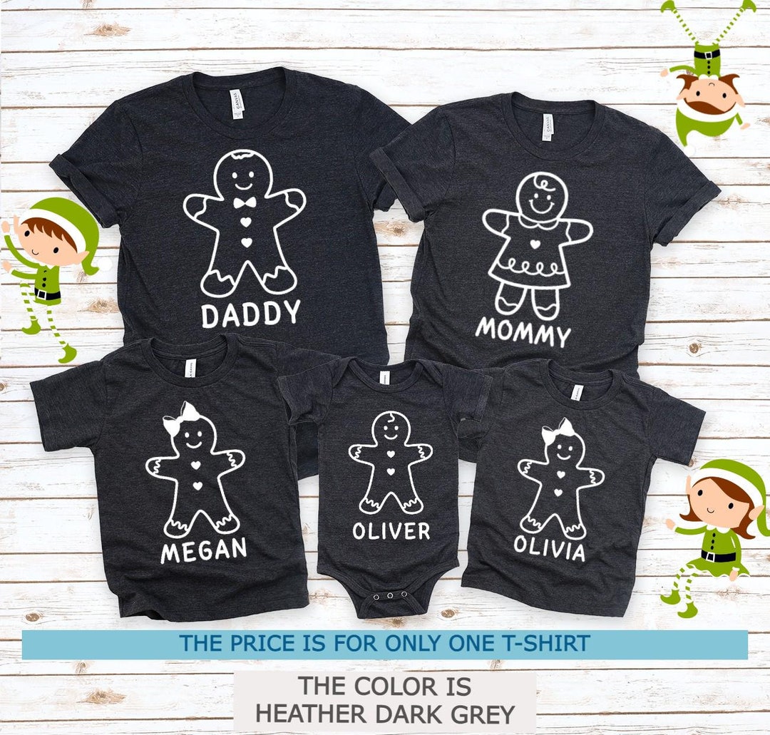 Gingerbread Family Custom Shirt, Christmas Gingerbread Lover Shirt ...