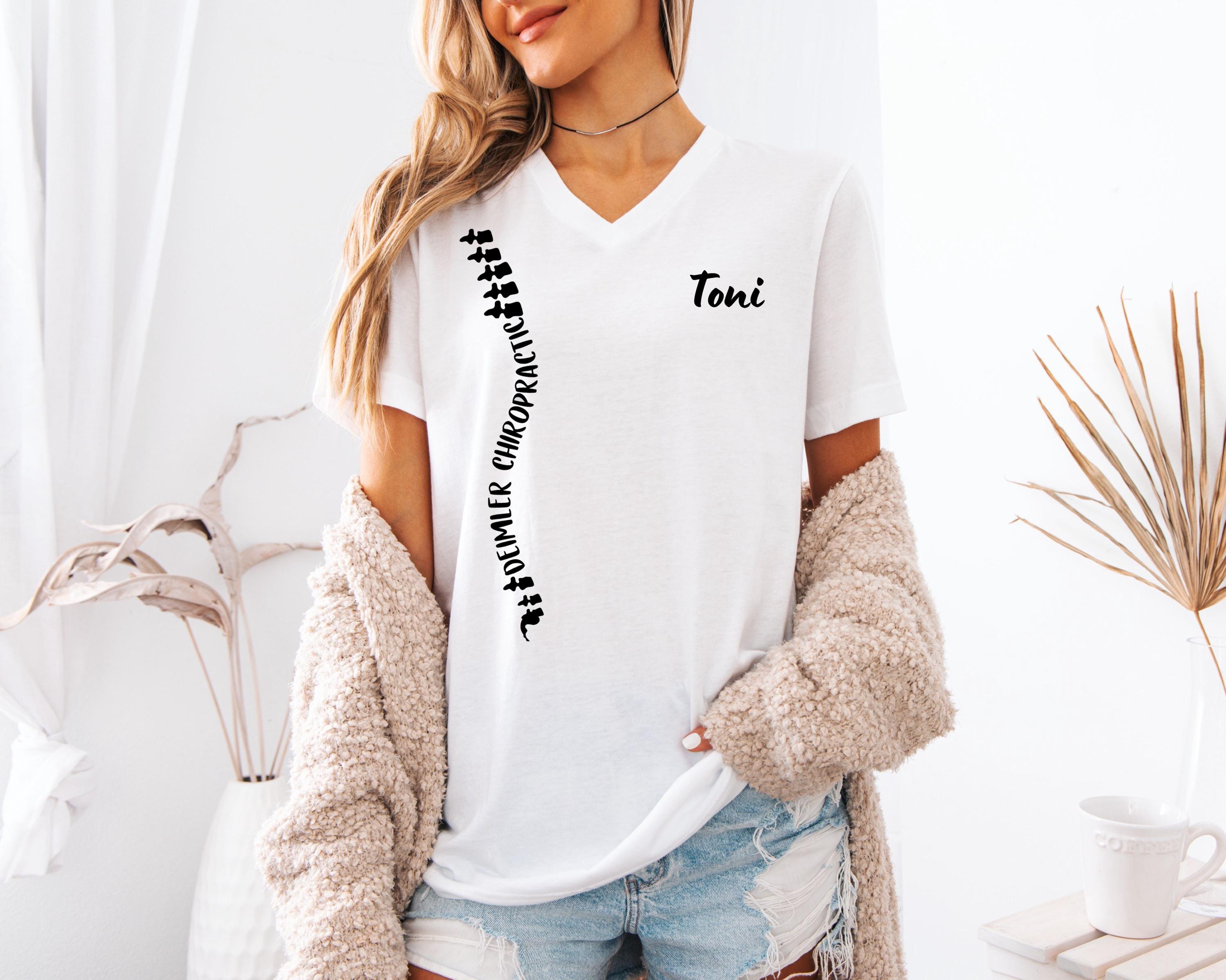 Personalized Chiropractor Spine T-shirt: Custom Chiropractic Tee - Etsy
