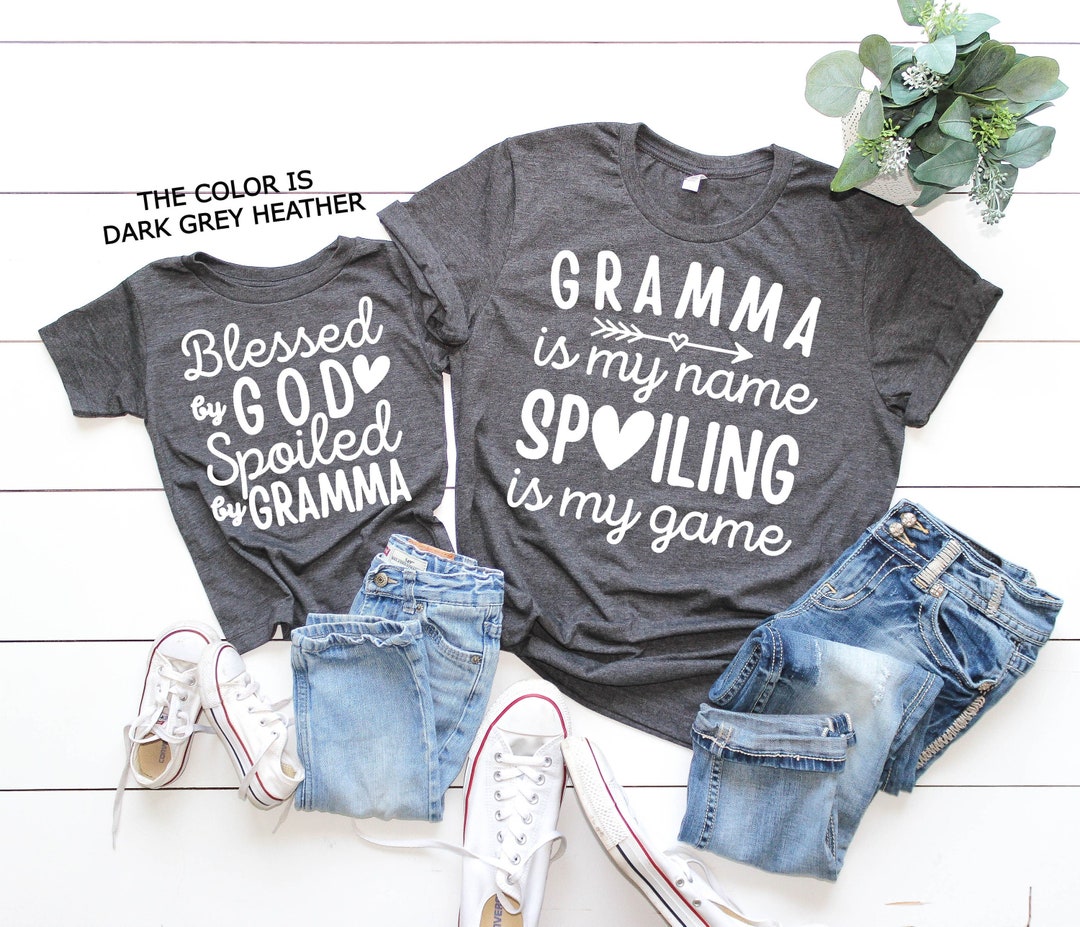 Matching Grandma and Grandkids Shirt, Funny Matching Grandma Kids Shirt ...