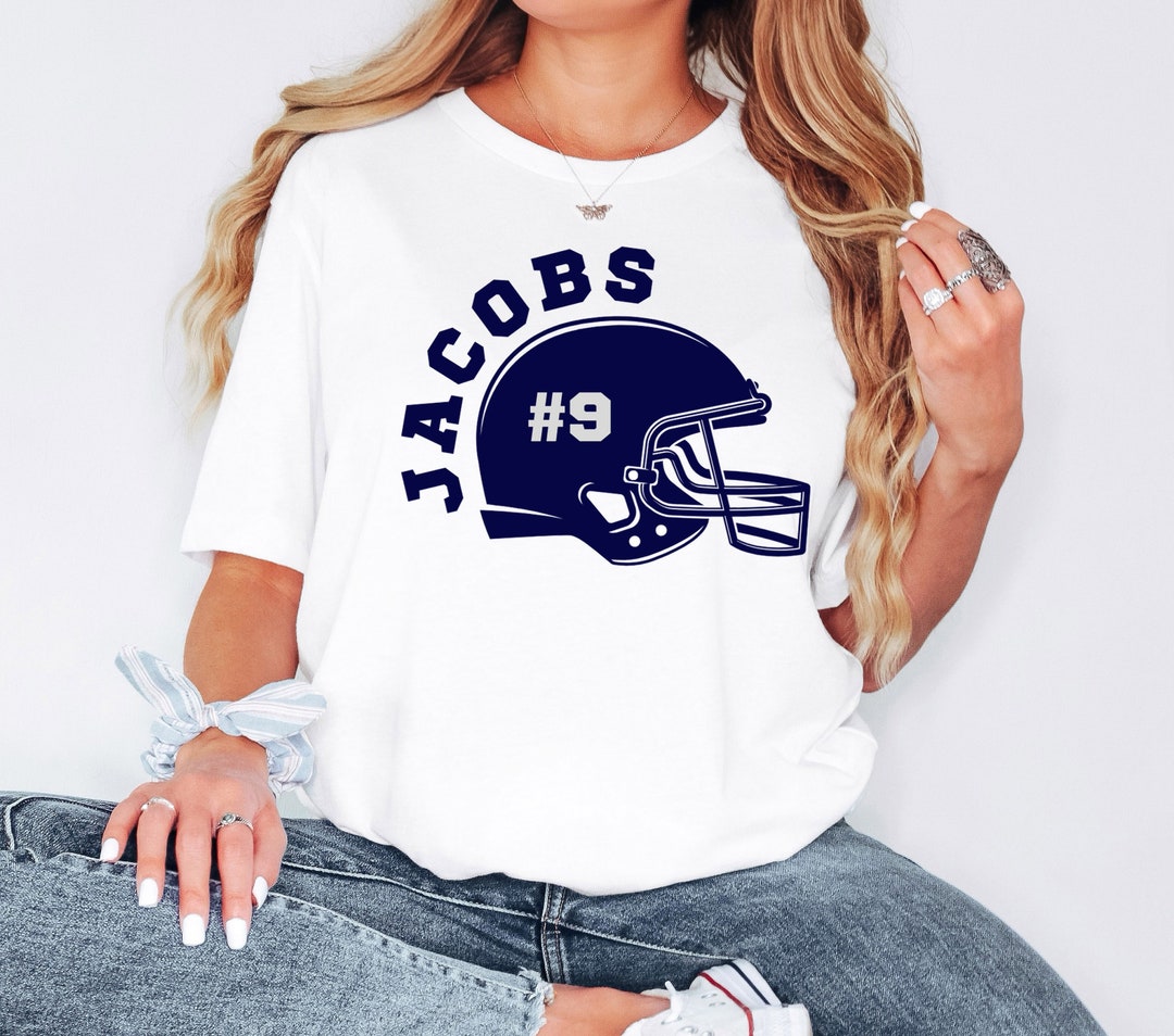 Custom Football Fan Shirt: Personalized Name & Number T-shirt - Etsy