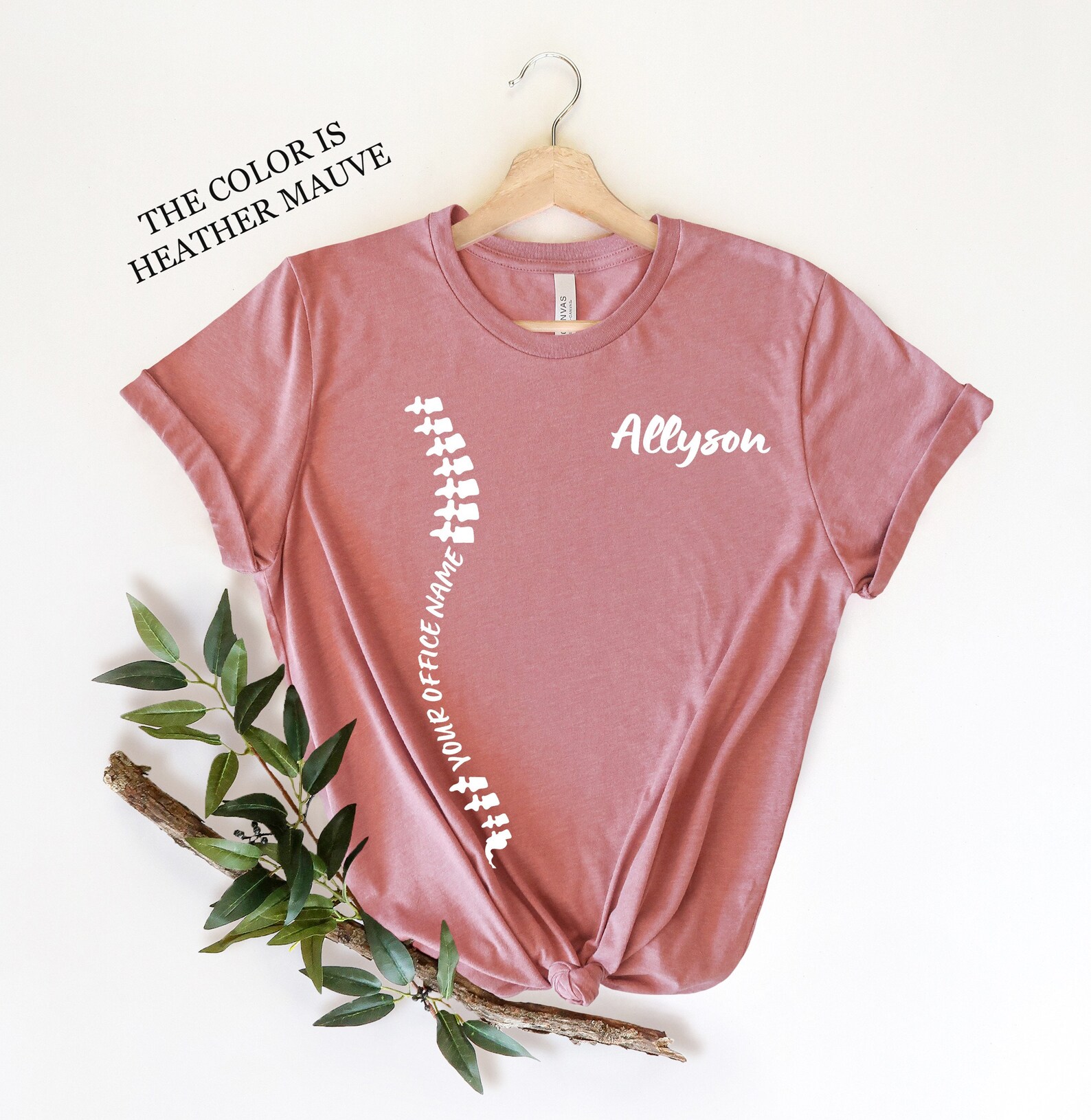 Personalized Chiropractor Spine T-shirt: Custom Chiropractic Tee - Etsy