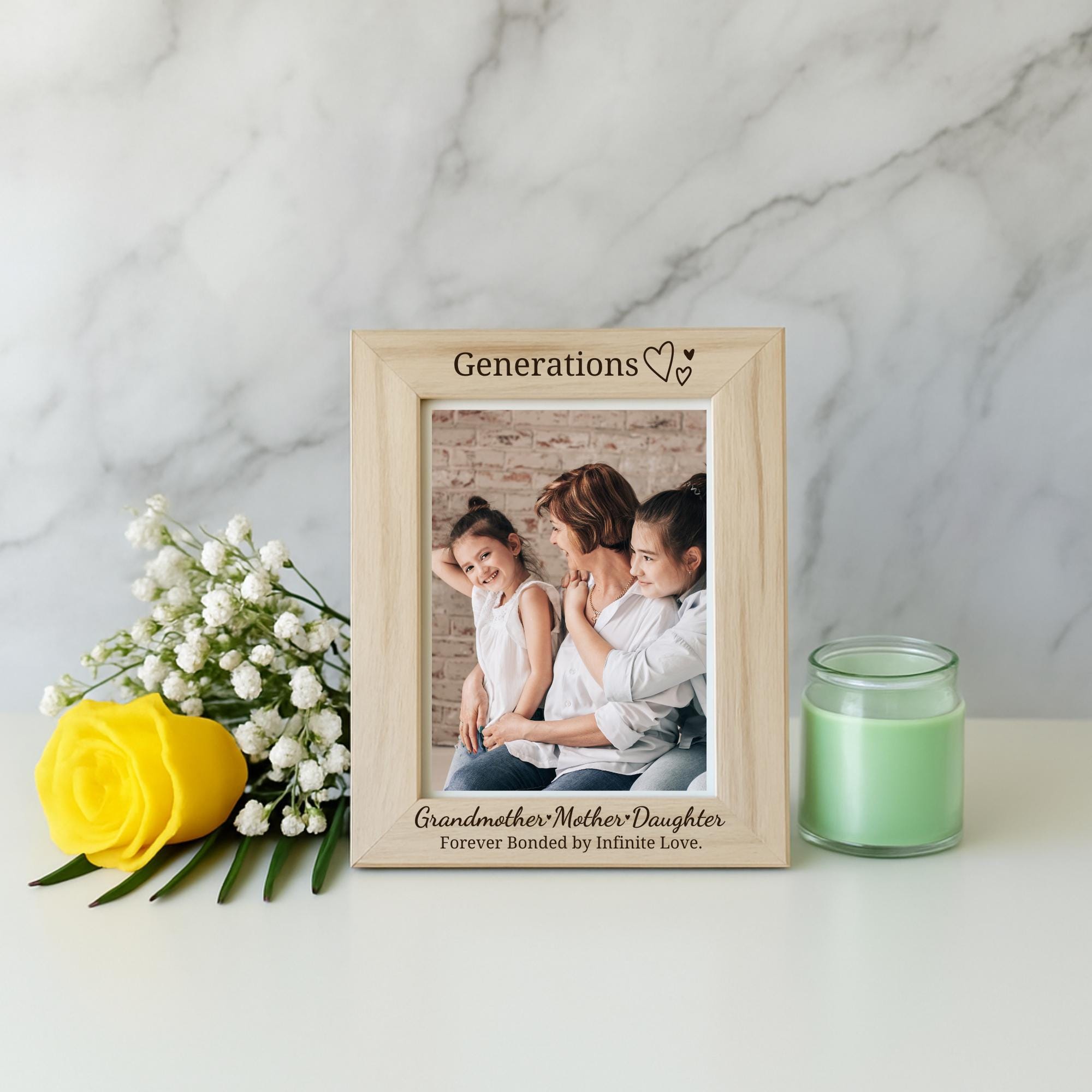 Engraved Generations Picture Frame: Grandmother Mother Daughter Gift - Etsy