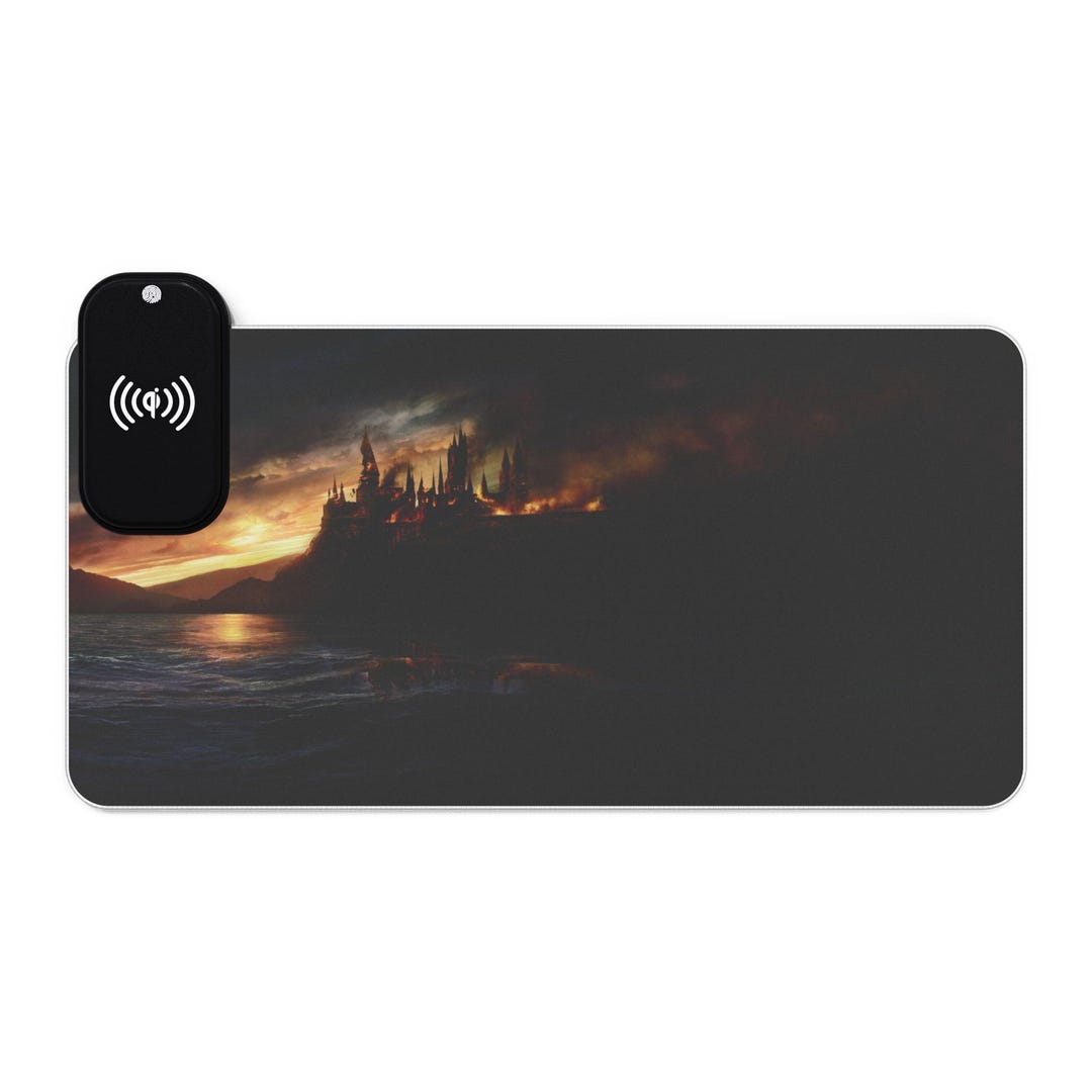 RGB Gaming Mouse Pad, Harry Potter Themed, Wireless Charging, LED Mouse ...