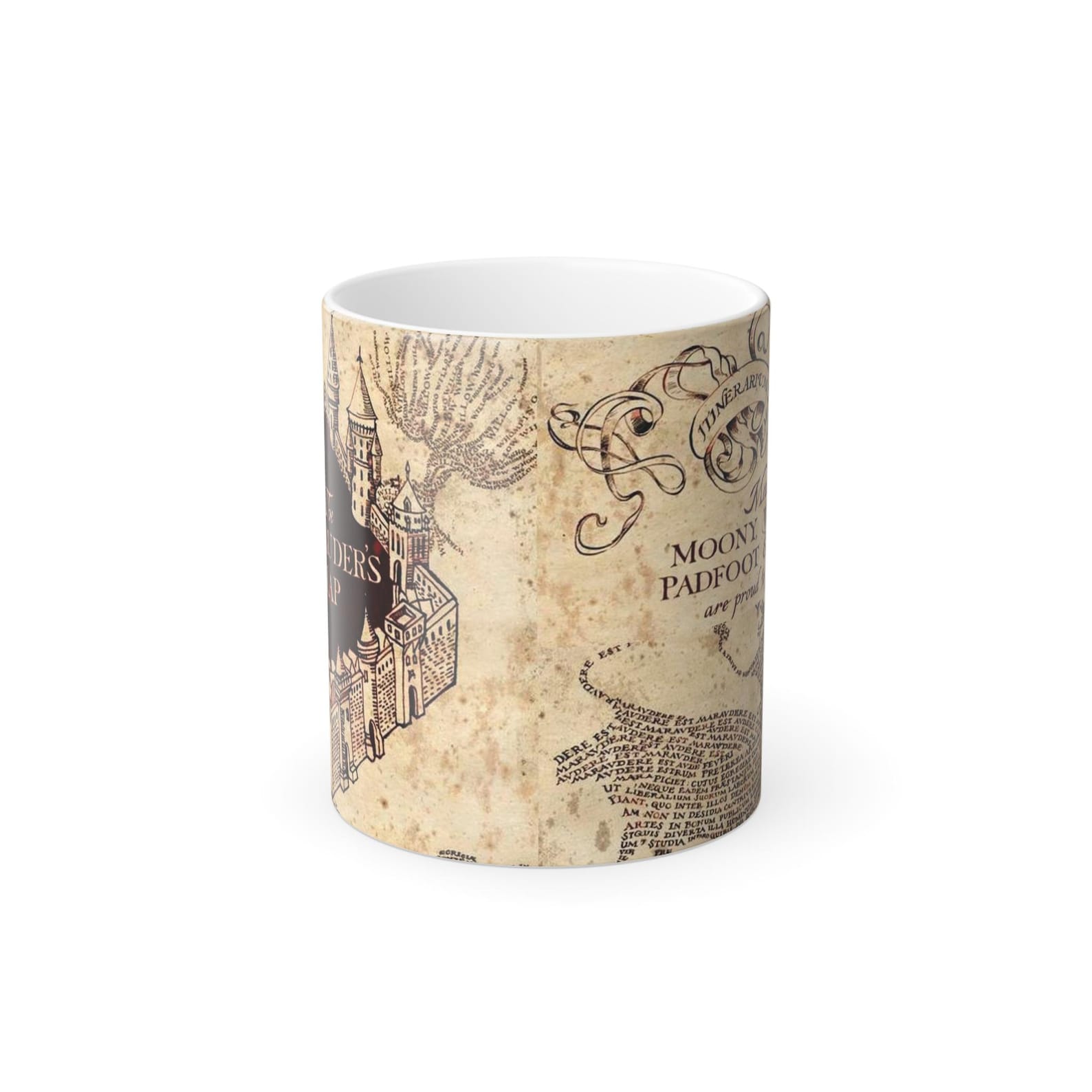 Harry Potter Marauder's Map Color-changing Mug Personalized Heat ...