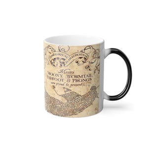 Harry Potter Marauder's Map Color-changing Mug Personalized Heat ...