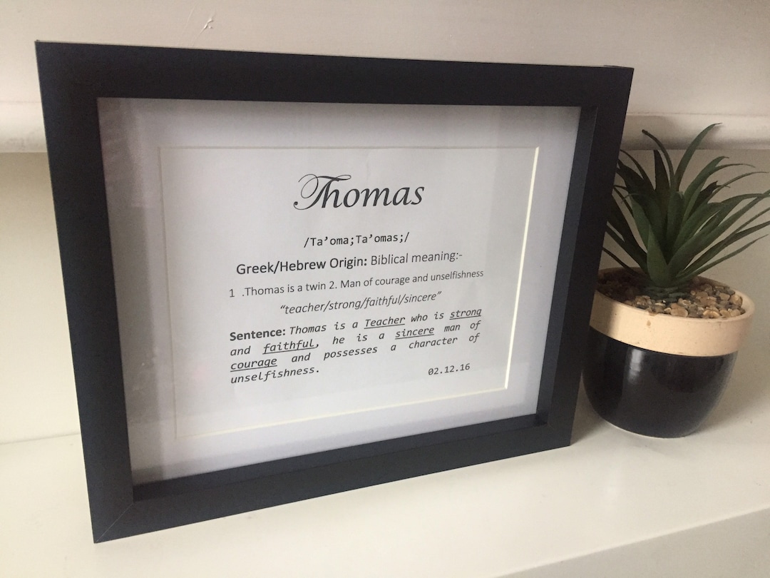 Personalised Naming Frame - Etsy
