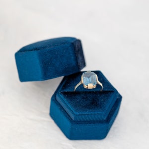 9 Colors- Velvet Ring Box, Engagement Ring Box Double and Single Slot ...