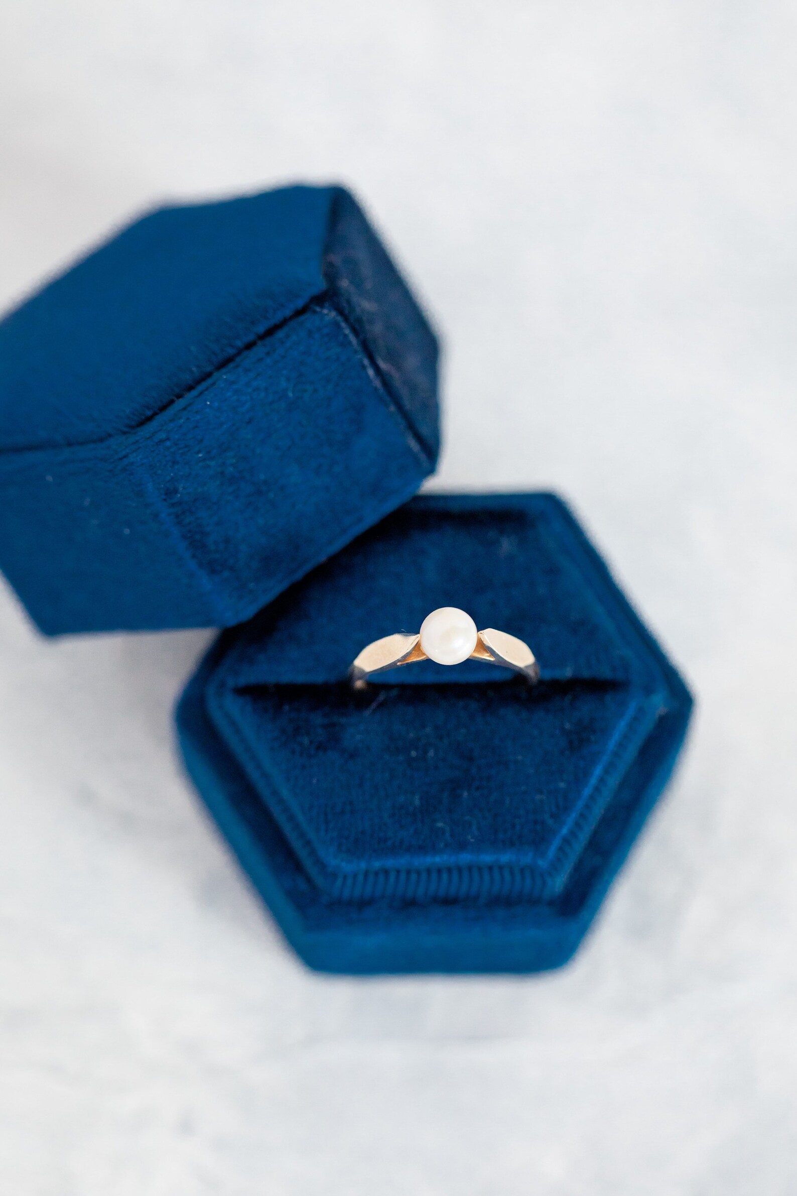 Navy Blue Velvet Ring Box Engagement Ring Box Single and - Etsy Canada