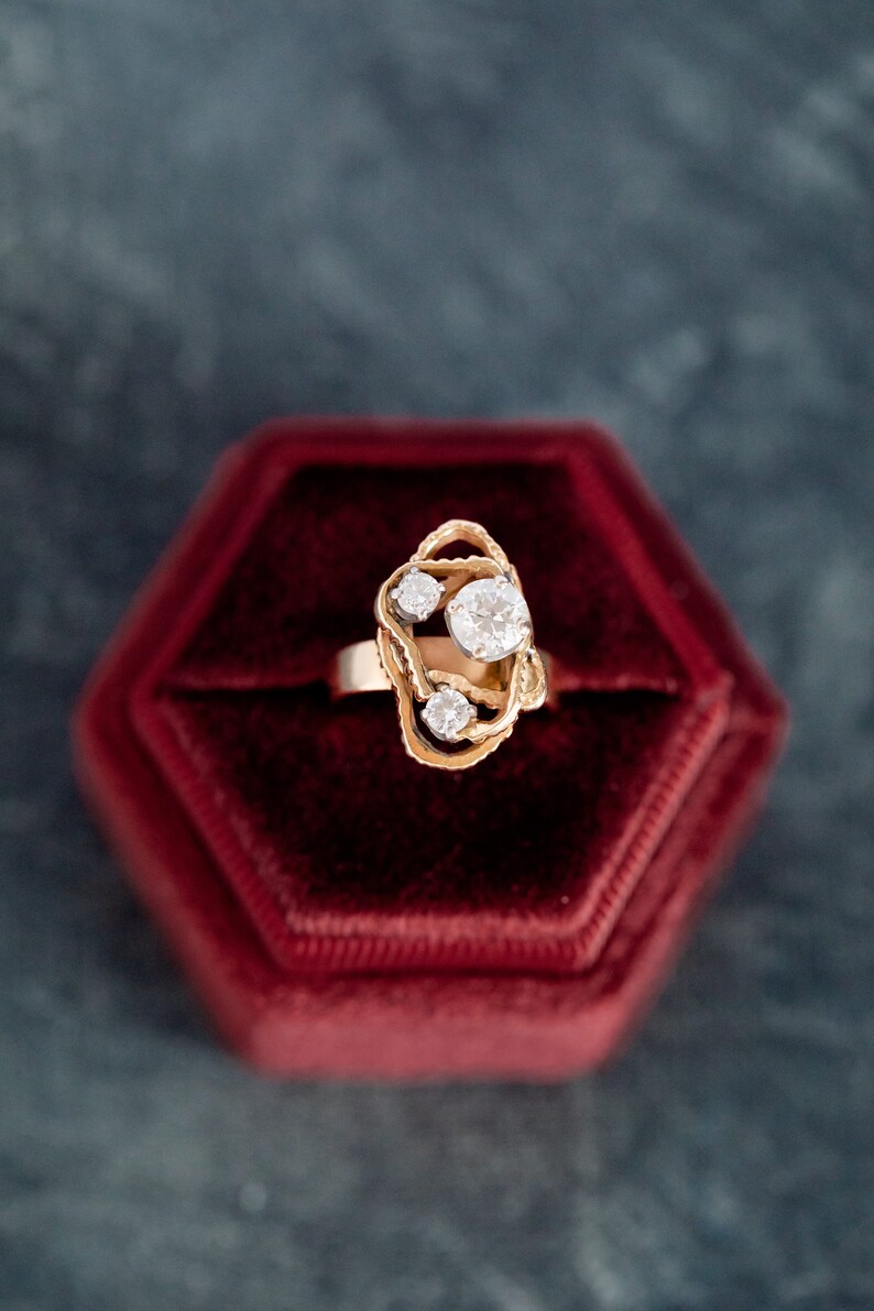 Red Velvet Ring Box Wedding Ring Box Proposal Ring Box - Etsy