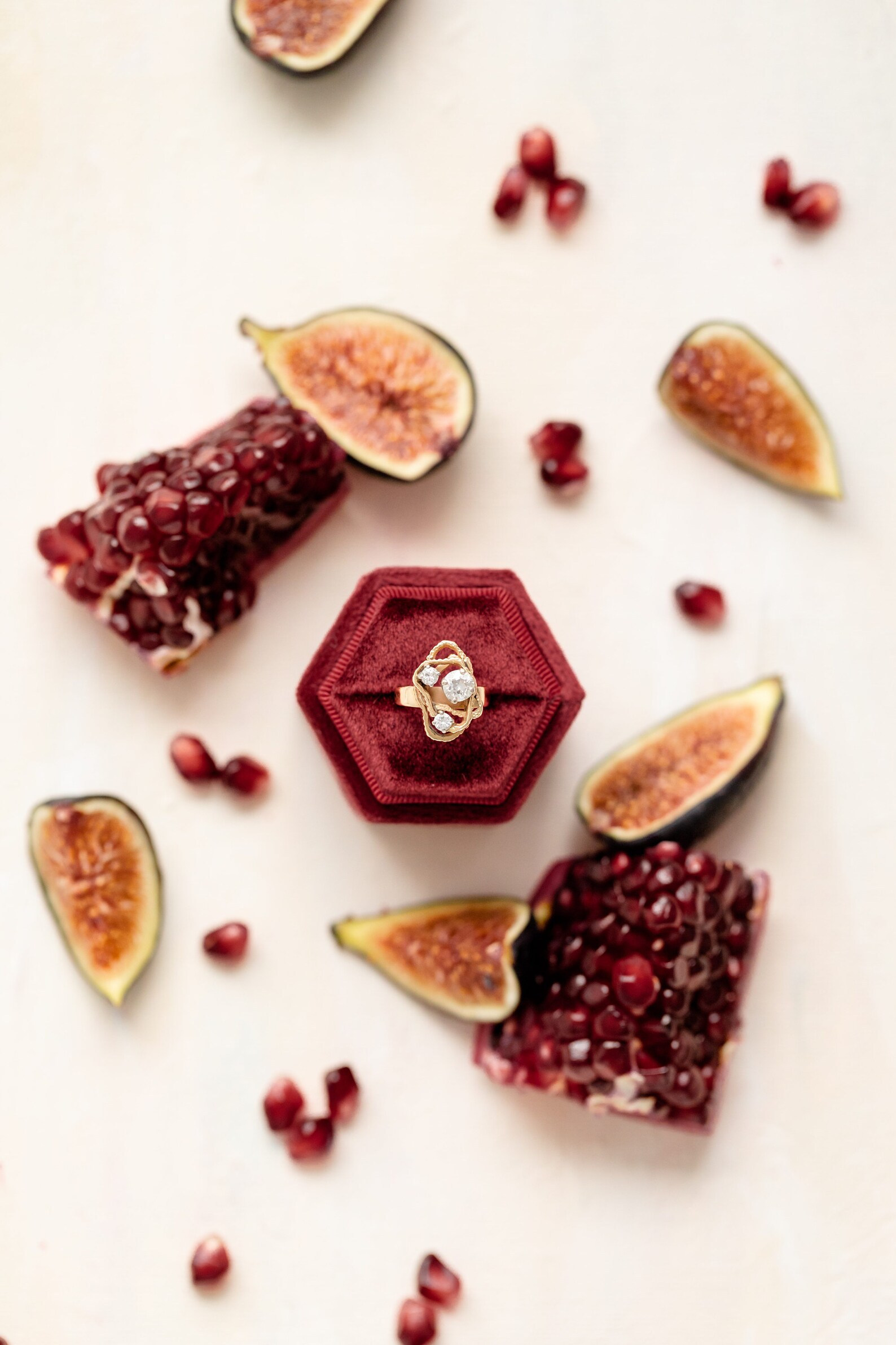 Red Velvet Ring Box Wedding Ring Box Proposal Ring Box - Etsy