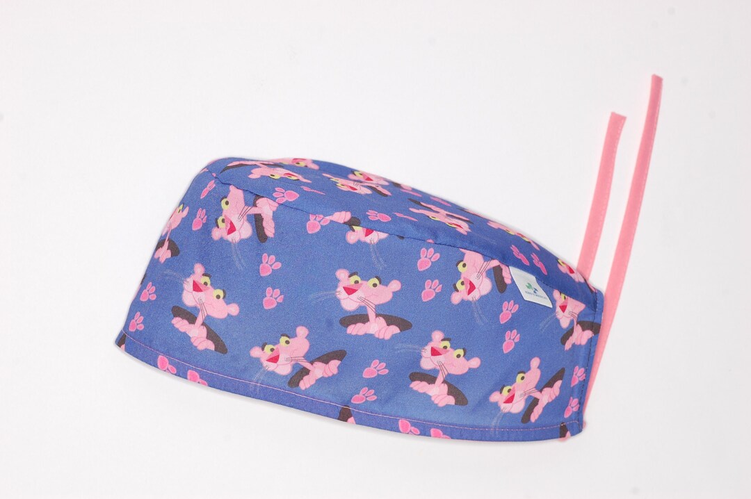 Pink Panther Surgical Cap With Straps for Doctors, Nurses, Dentists - Etsy