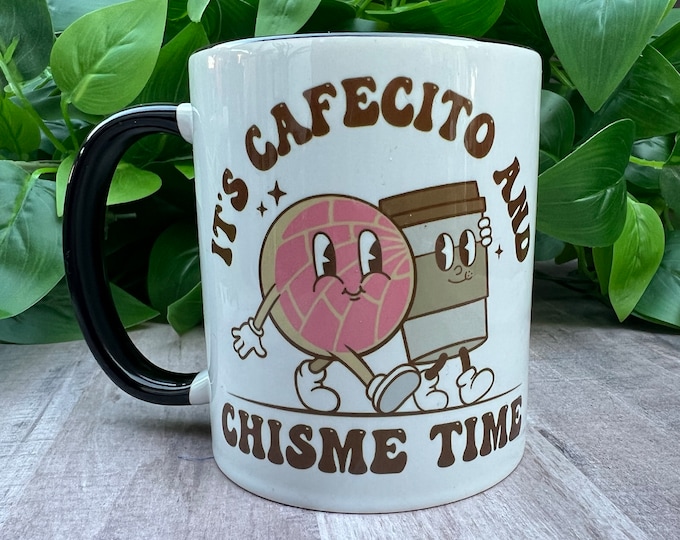 Cafecito Y Chisme Mug Chisme Time Pan Dulce Mug Personalized Mug 11 Oz ...