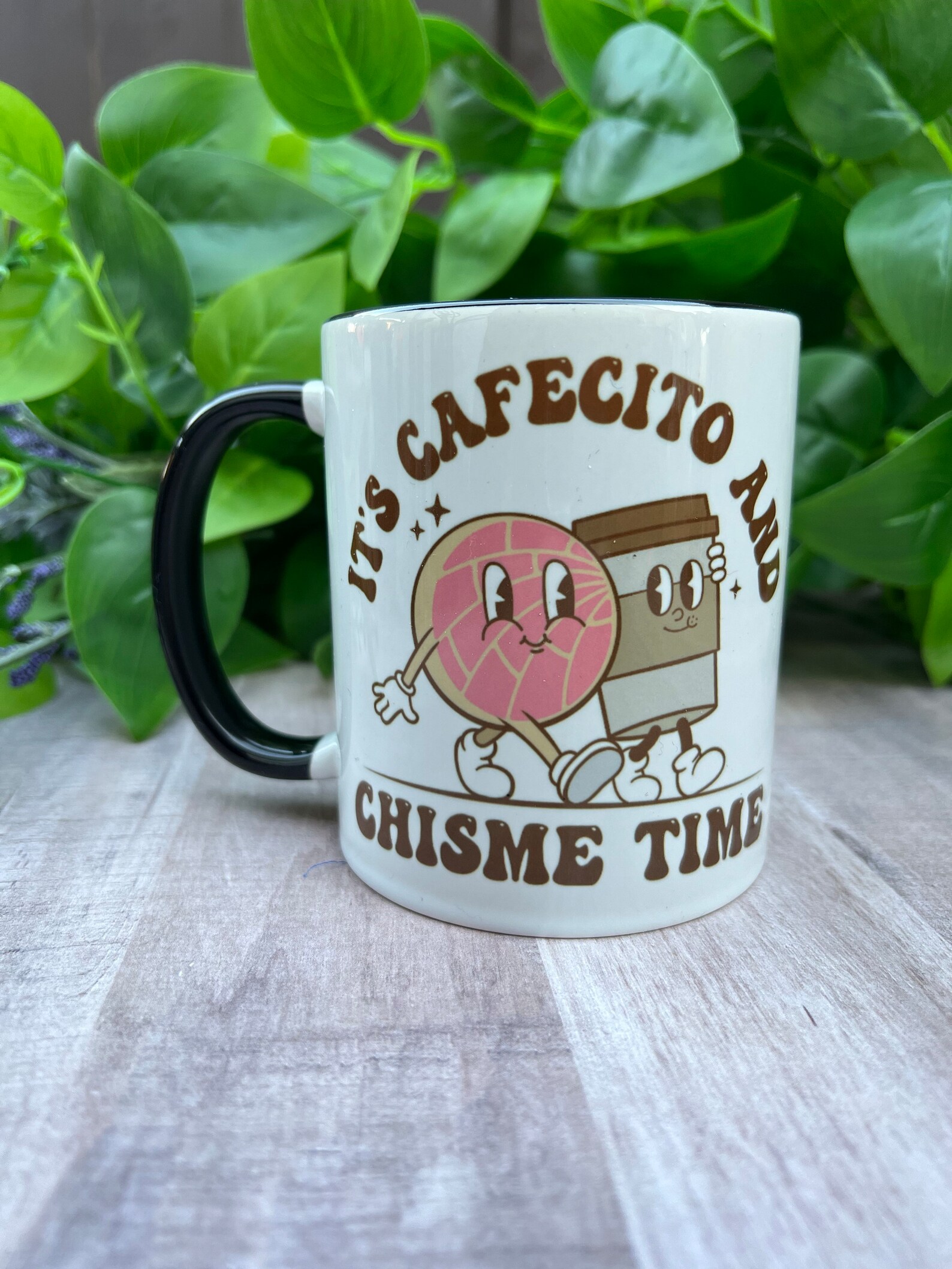 Cafecito Y Chisme Mug | Chisme Time | Pan Dulce Mug | Personalized Mug ...