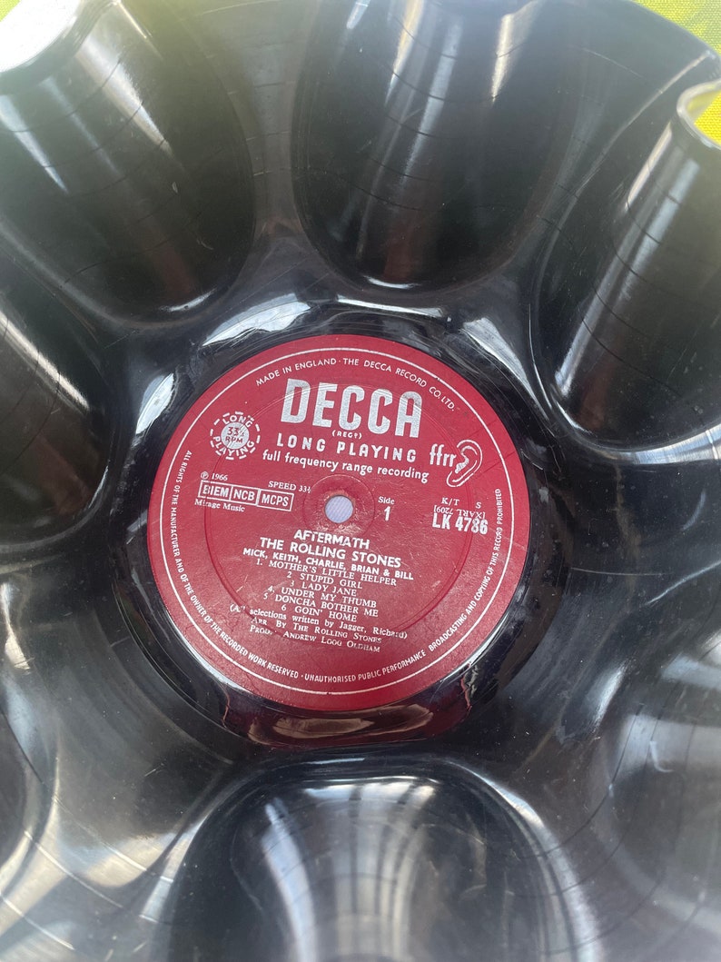 Vinyl Record Bowls Handmade From Vintage Upcycled Vinyl Records.perfect ...