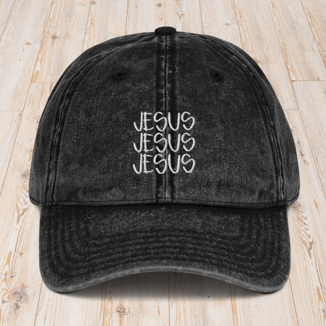Jesus, Jesus, Jesus Denim Baseball Cap - Etsy