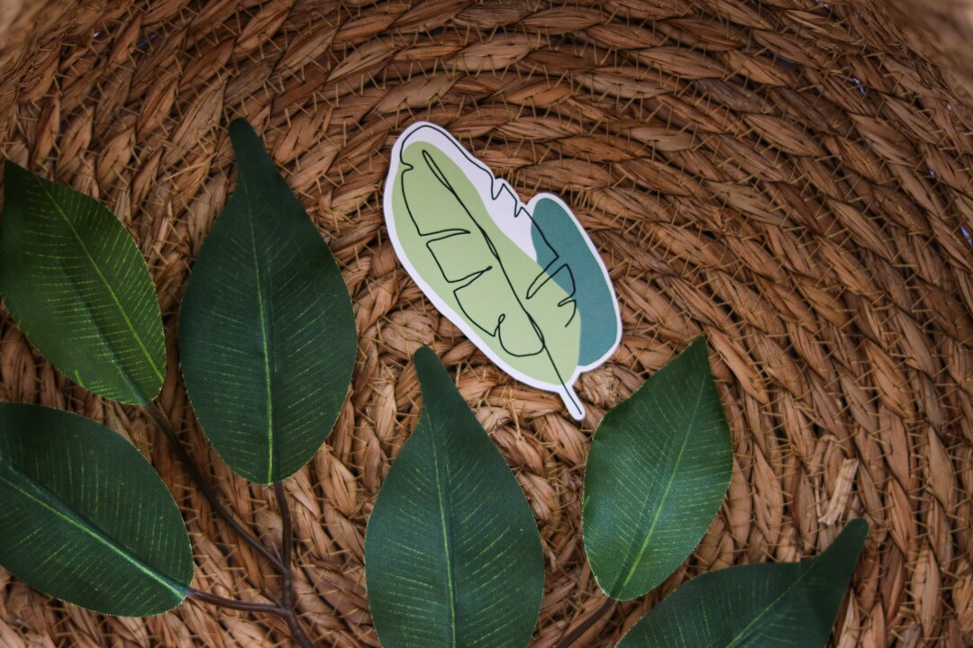 Banana Leaf Sticker - Etsy