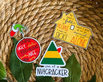 Christmas Movie VHS Stack Sticker Holiday Movies Christmas - Etsy