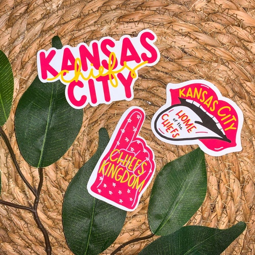 KC Chiefs Vinyl Decals Kansas City Chiefs Vinyl Stickers - Etsy