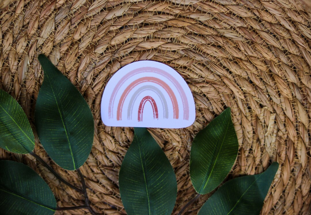 Boho Rainbow Sticker - Etsy
