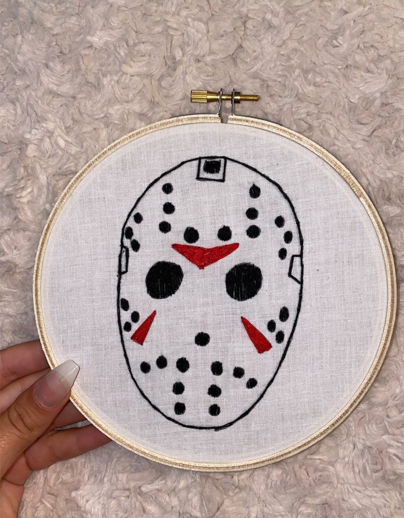 Jason Embroidery, Horror Embroidery, Classic Scary Movie, Creepy - Etsy