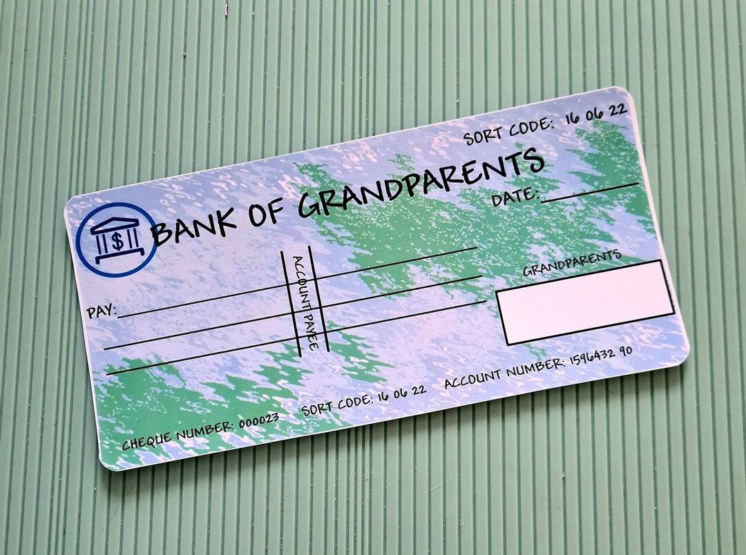 1 X Christmas Theme Fake Cheques From Relations as a Querky Gift LAST ...