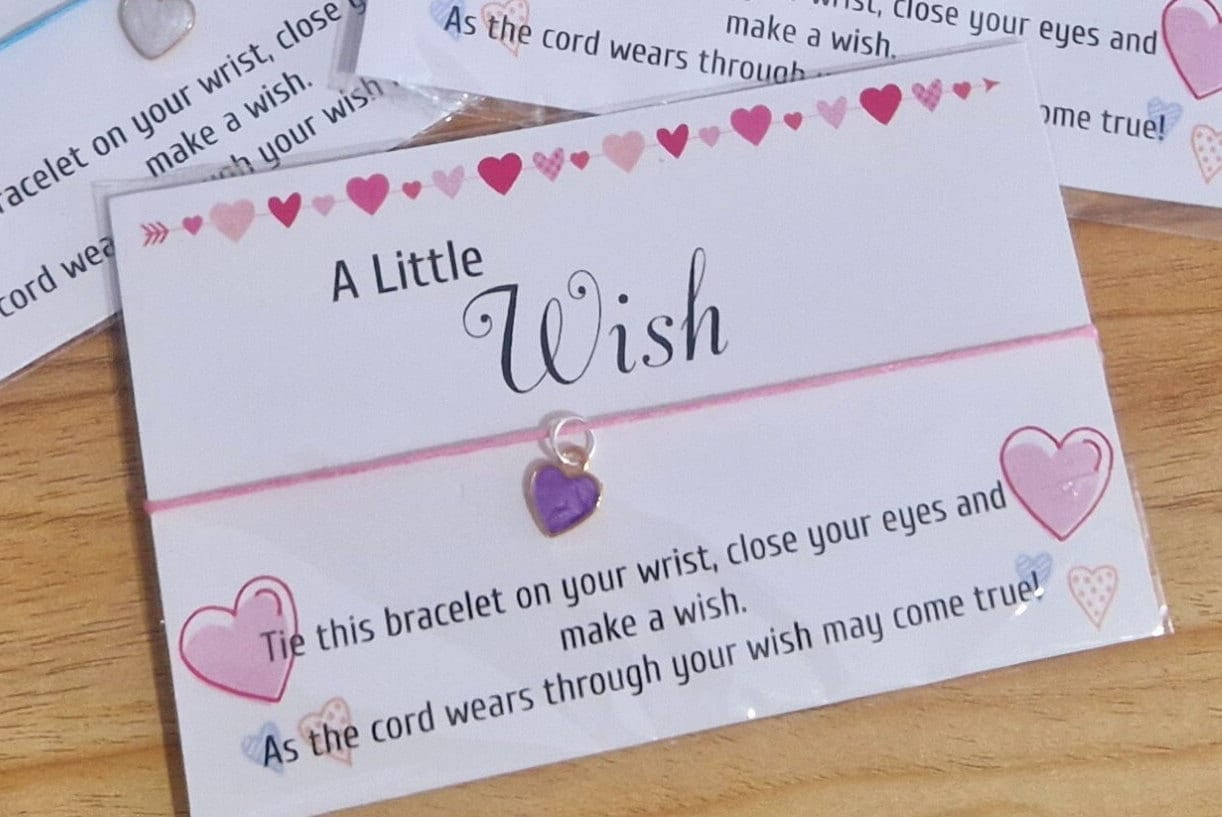 DIGITAL DOWNLOAD Wish Bracelet Display Cards X 4 on 1 A4 Sheet JPG - Etsy