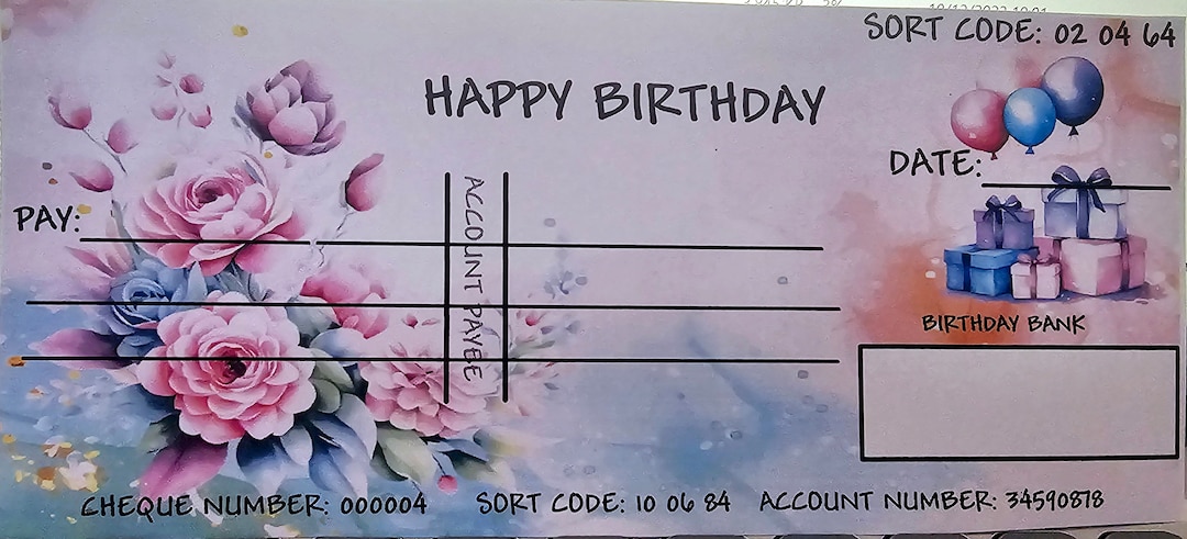 1 X Fake Cheques From Relations as a Querky Novelty Gift for Anyone ...