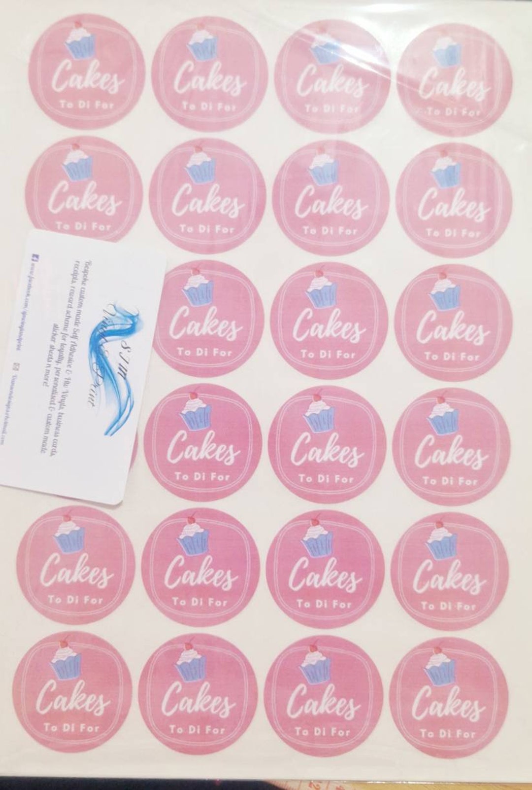 Business Personalised Logo Sticker Sheets - Etsy