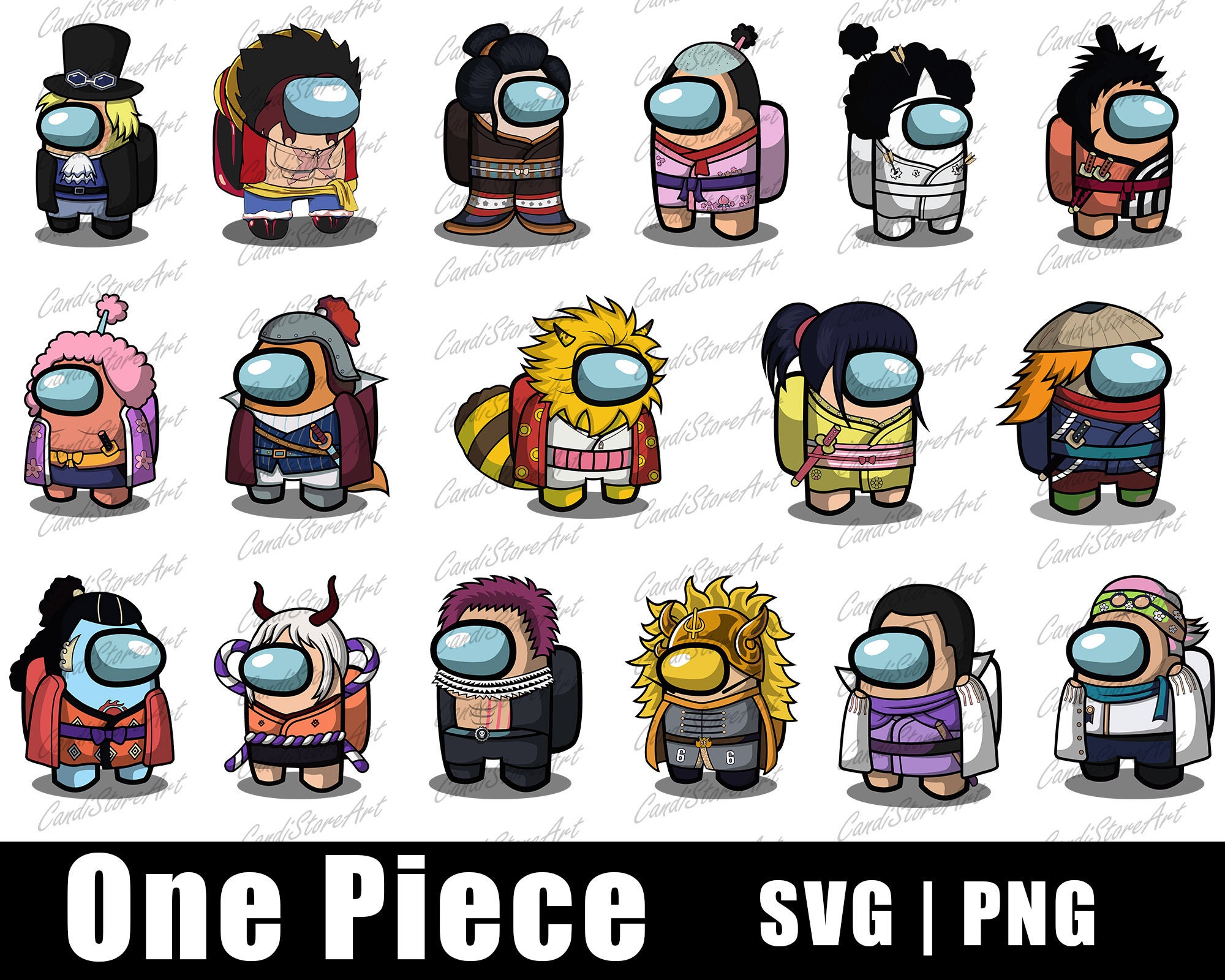 Among Us One Piece SVG One Piece SVG Among Us Anime cup | Etsy