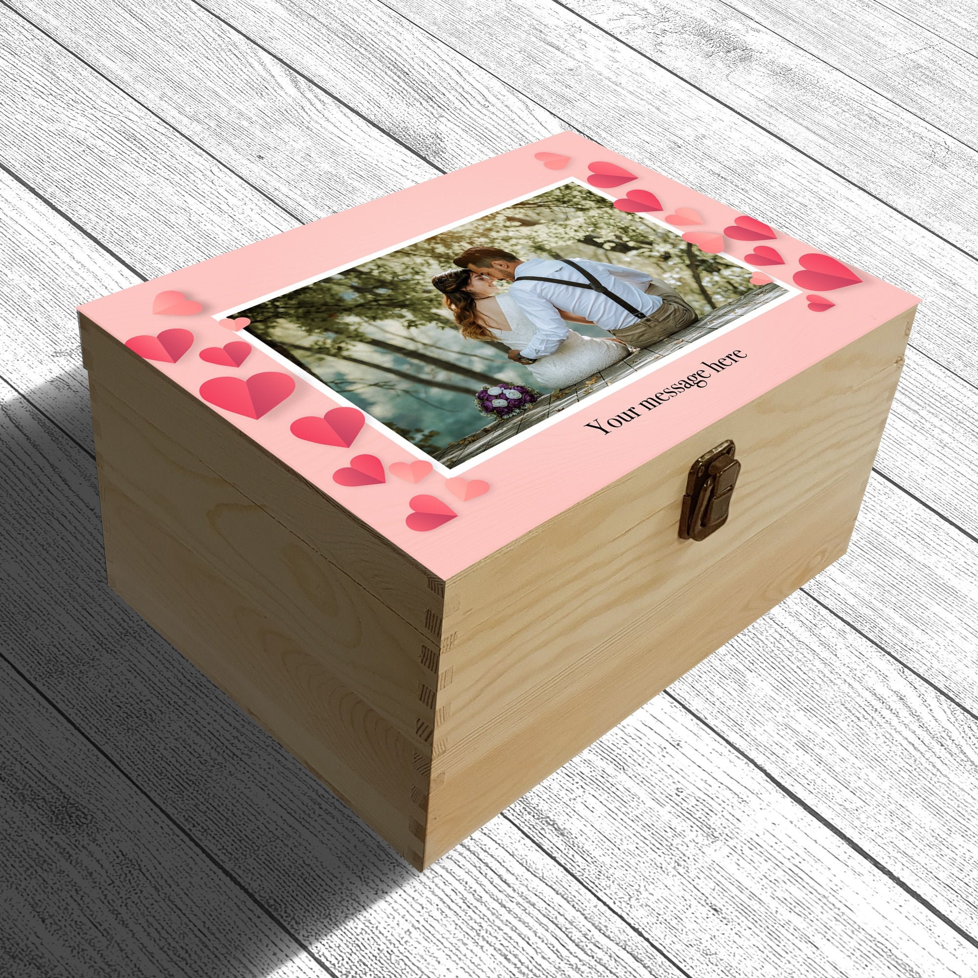 Personalised Memory Box Keepsake Box Your Photo Box | Etsy
