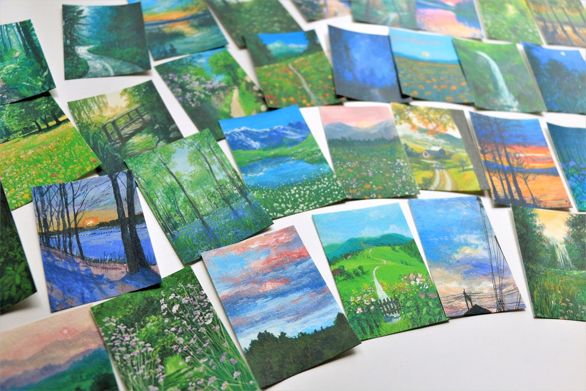 35pcs Sticker Pack, Original Sticker Pack, Landscape Sticker, Stickers ...