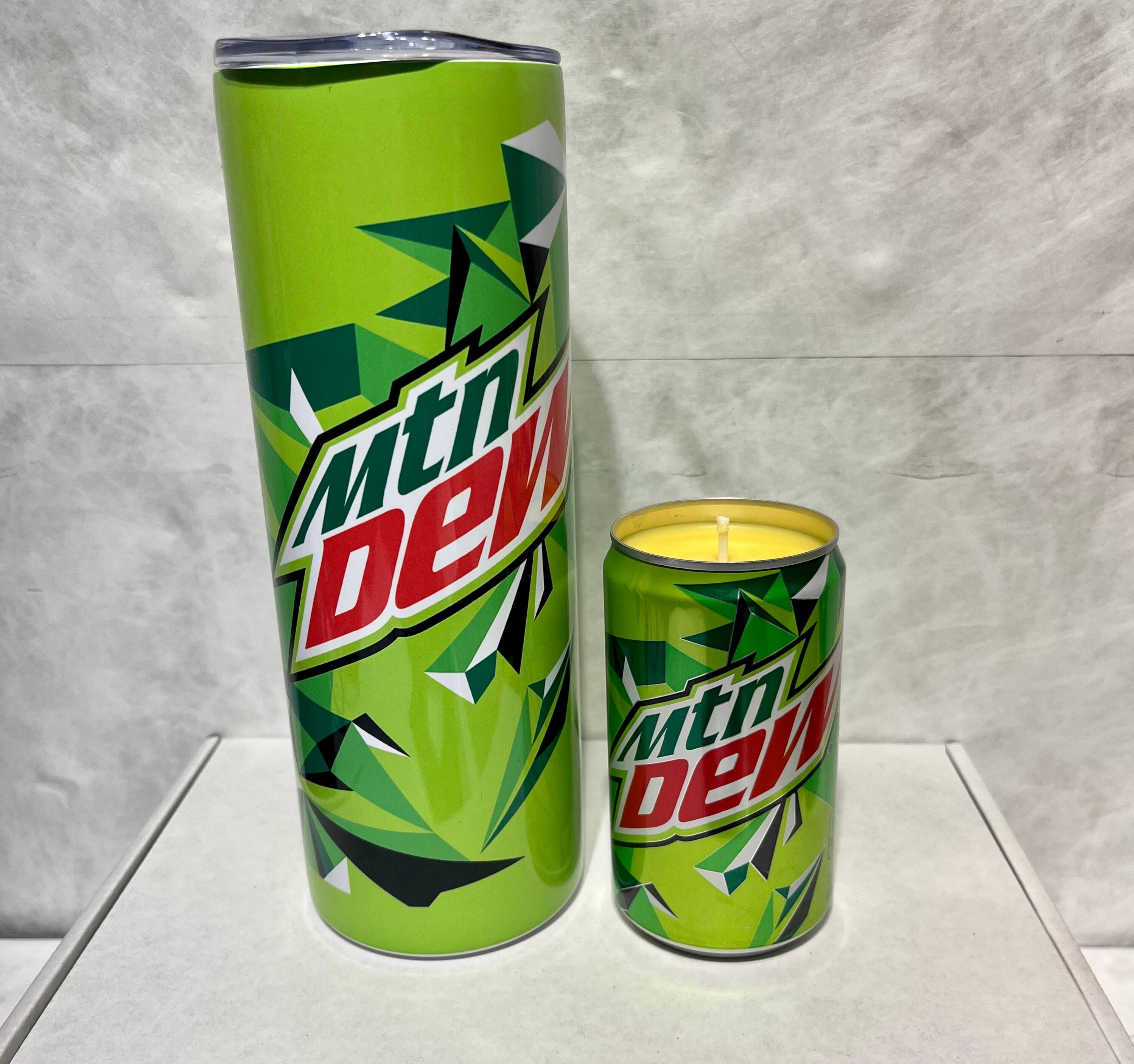 Mountain Dew Themed Gift Set 20 Oz Tumbler MTN Dew Scented Candle ...