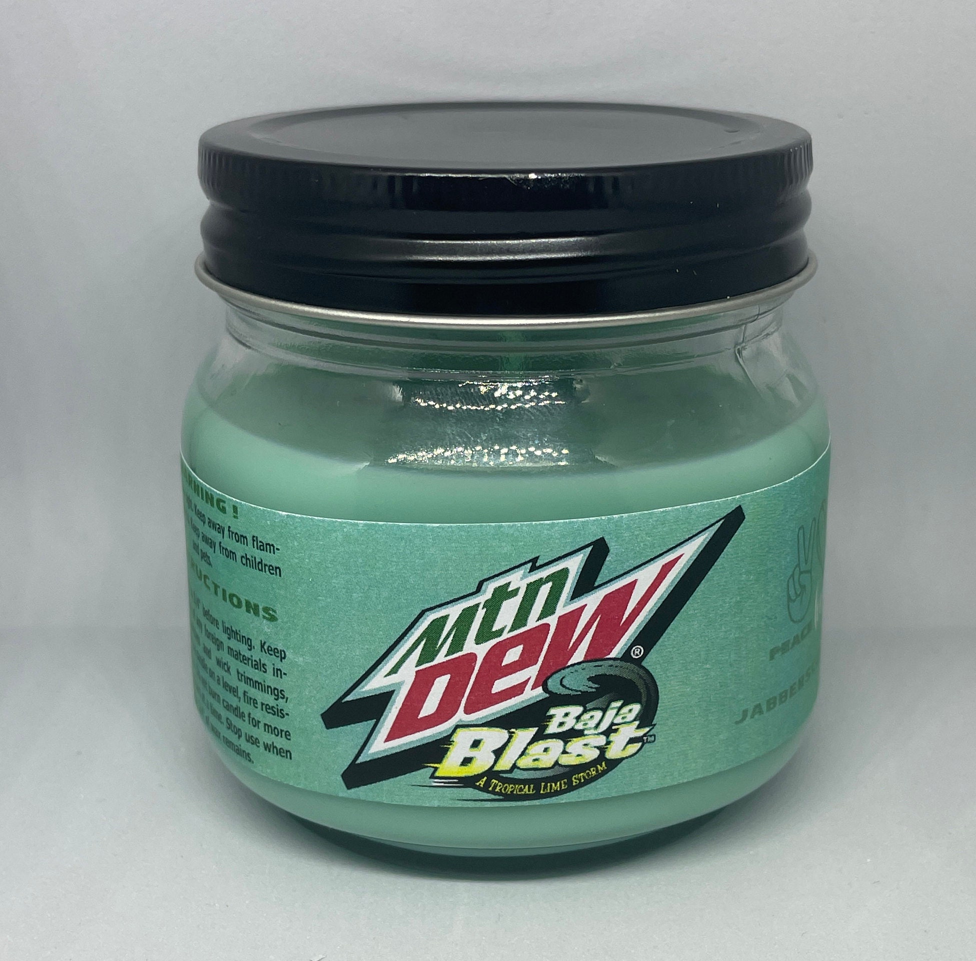 6 Oz Mountain Dew Baja Blast Scented Candle in Cute Glass Jar - Etsy