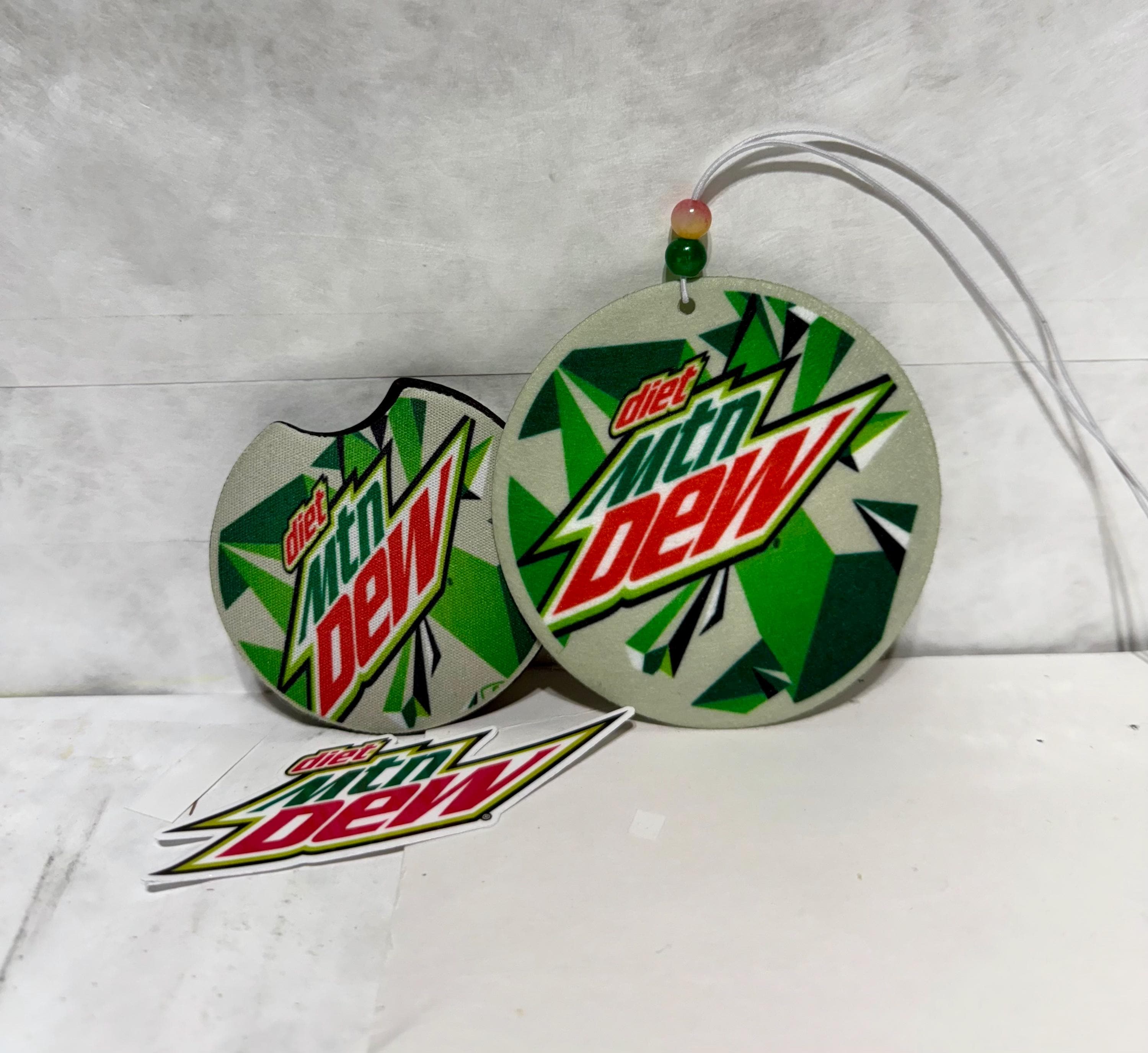 Diet Mtn Dew Car Freshie & Car Coaster Set - Etsy