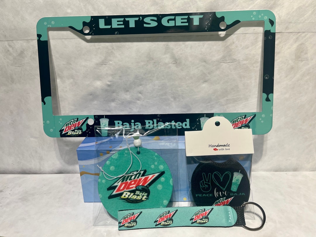 Baja Blast Themed License Plate Frame and Car Accessories Set - Etsy