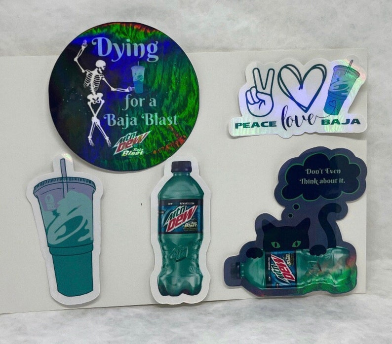 Baja Blast Sticker - Vinyl Decal Bundle Deal - Etsy