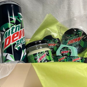 Mountain Dew Zero Themed Gift Set 20 Oz Tumbler | MTN Dew Scented ...