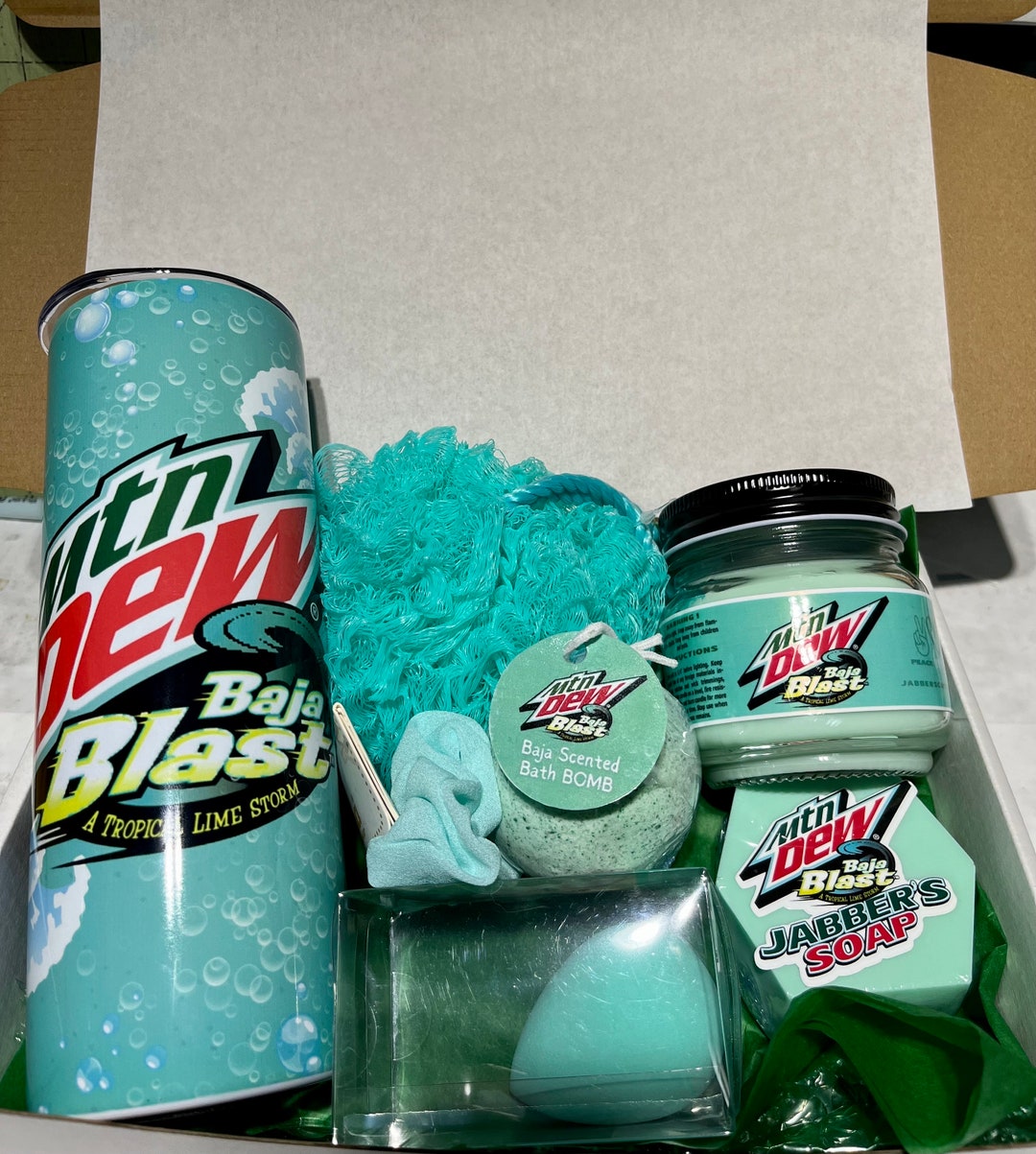 Mountain Dew Baja Blast - Bath Gift Set 20 Oz Tumbler | Baja Scented ...
