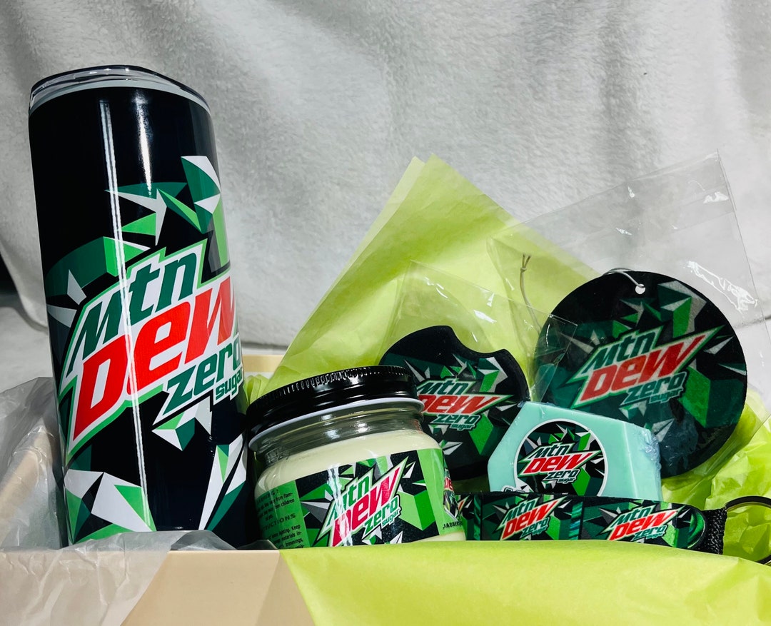 Mountain Dew Zero Themed Gift Set 20 Oz Tumbler | MTN Dew Scented ...