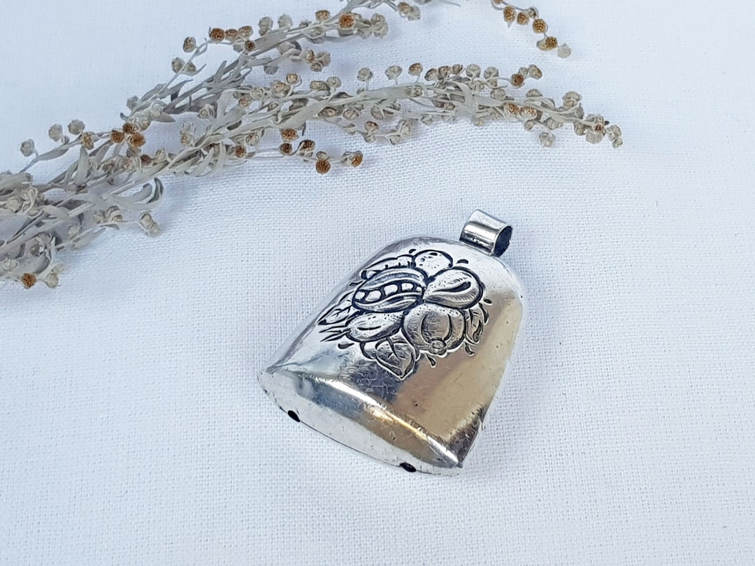 Vintage Silver Bell. Vintage Baby Rattle. Antique Metal Rattle. Old ...