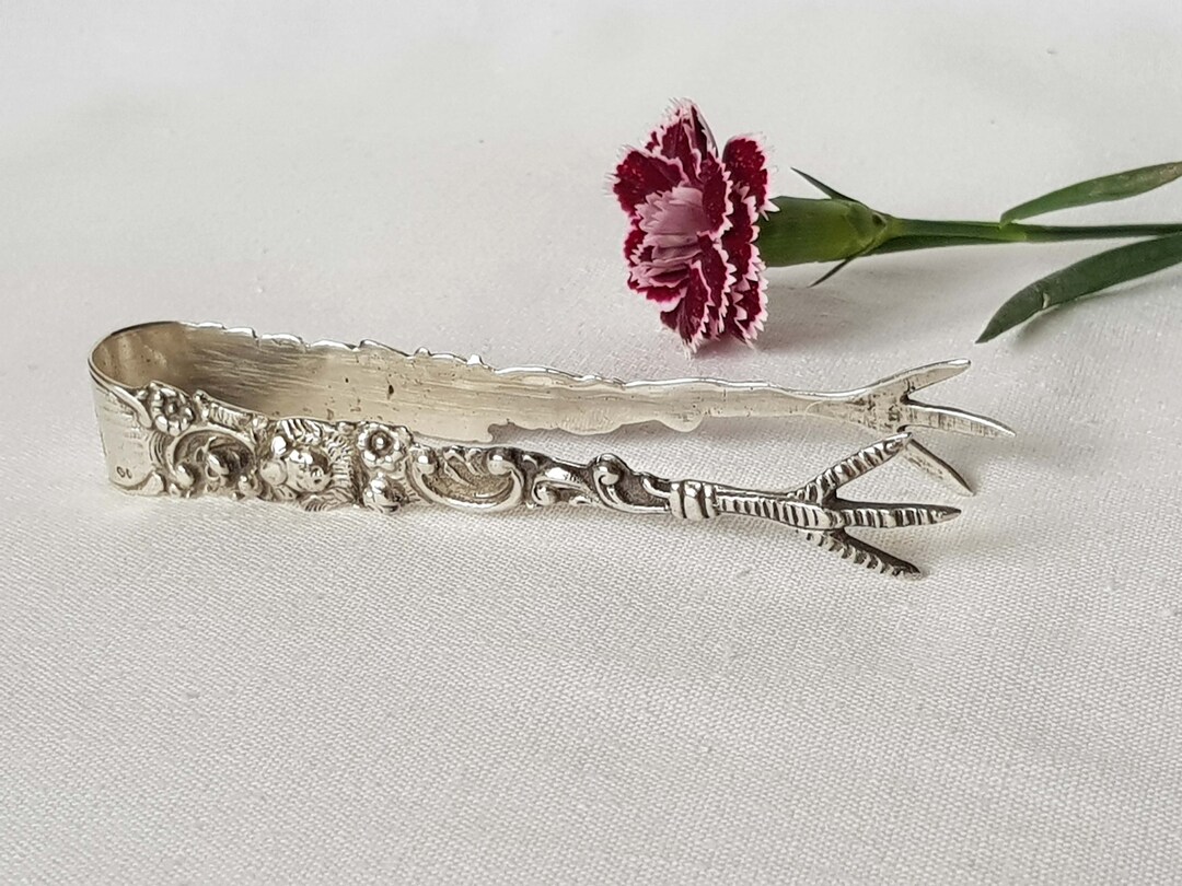 Chicken Legs Tongs. Sterling Silver Tongs, Stamped, 830 S. Antique ...