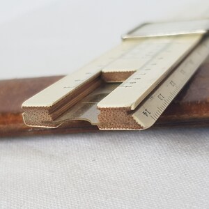 Sun Hemmi 34R. Vintage Pocket Slide Rule. Antique Slide Rule, Bamboo ...