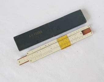 Scale Bar Faber 52 39. Vintage Ruler. Engineering Calculator. Vintage ...