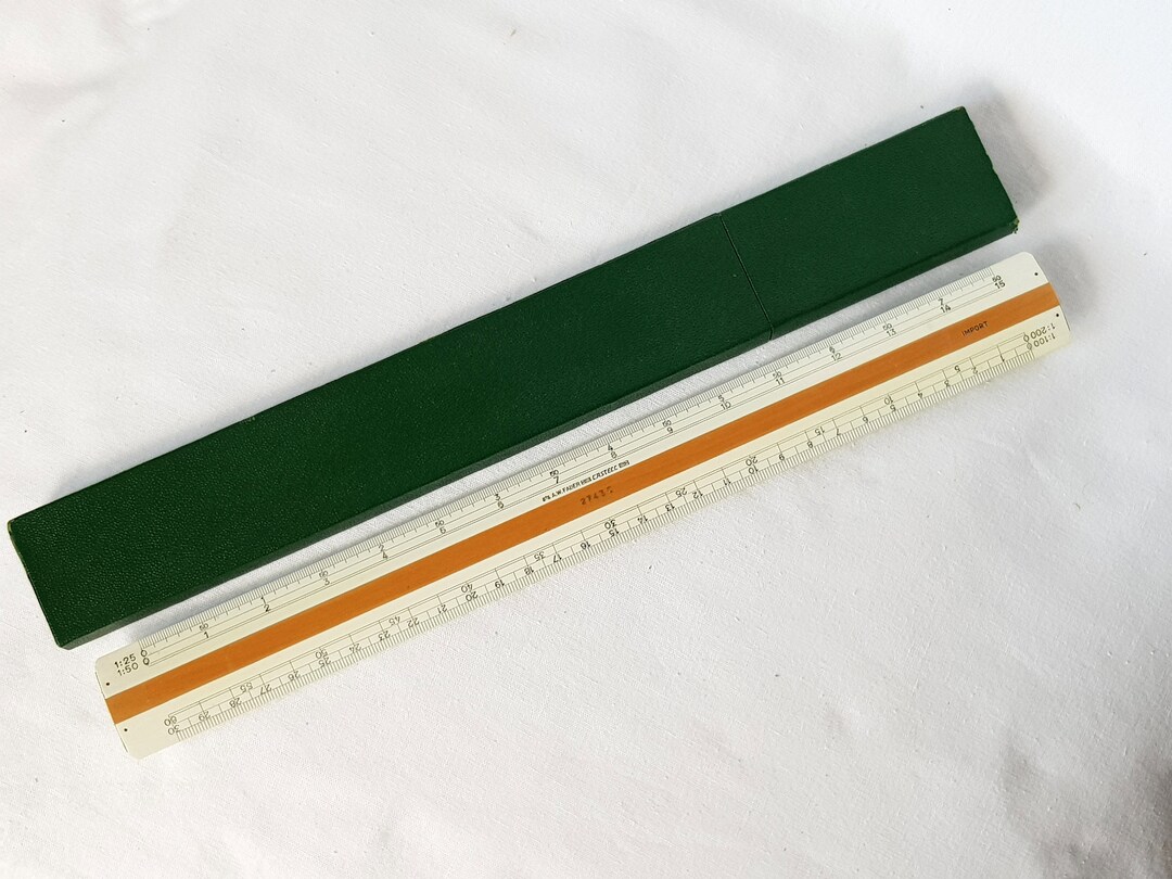 Scale Bar Faber Castell 2743C . Vintage Ruler. Engineering Calculator ...