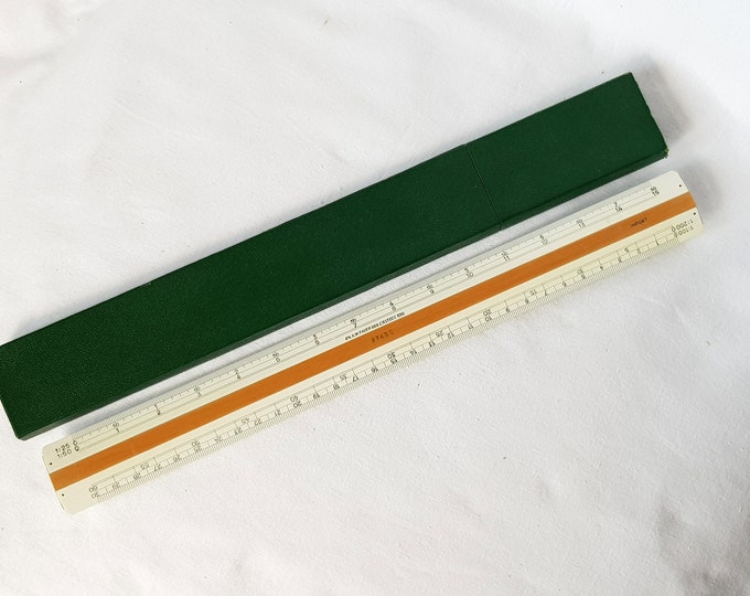 Scale Bar Faber 52 39. Vintage Ruler. Engineering Calculator. Vintage ...