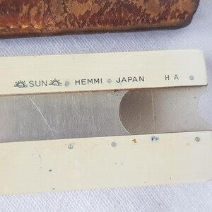 Sun Hemmi 34R. Vintage Pocket Slide Rule. Antique Slide Rule, Bamboo Base. Made in Japan ...