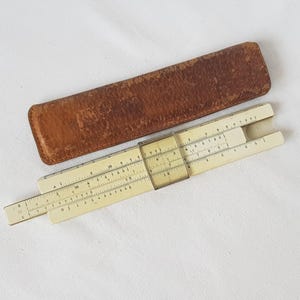 Sun Hemmi 34R. Vintage Pocket Slide Rule. Antique Slide Rule, Bamboo ...