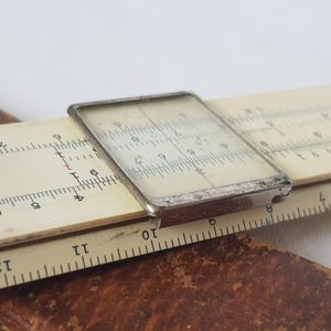 Sun Hemmi 34R. Vintage Pocket Slide Rule. Antique Slide Rule, Bamboo ...