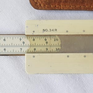 Sun Hemmi 34R. Vintage Pocket Slide Rule. Antique Slide Rule, Bamboo ...