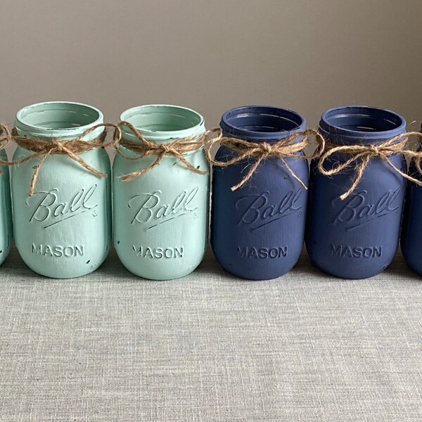 Burlap Mason Jars - Etsy